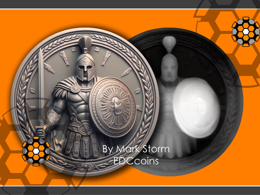 Lightburn Heightmap of a Roman Gladiator for 3d Laser Engraving ...