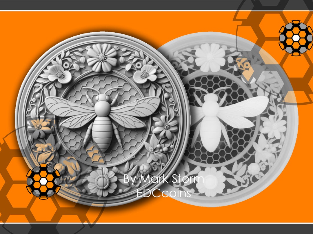 Height Map Beehive Design for 3d Laser Engraving for Beekeeper ...