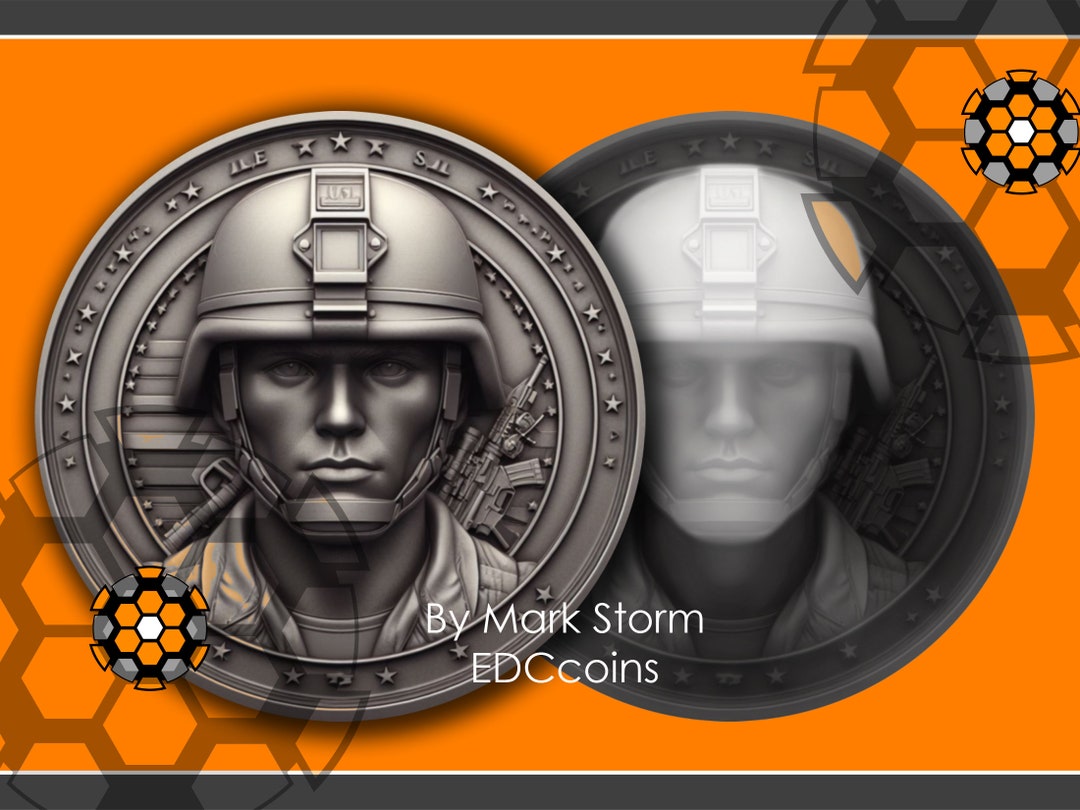 US Marine Corps Coin File for 3d Laser Engraving With Downloadable ...