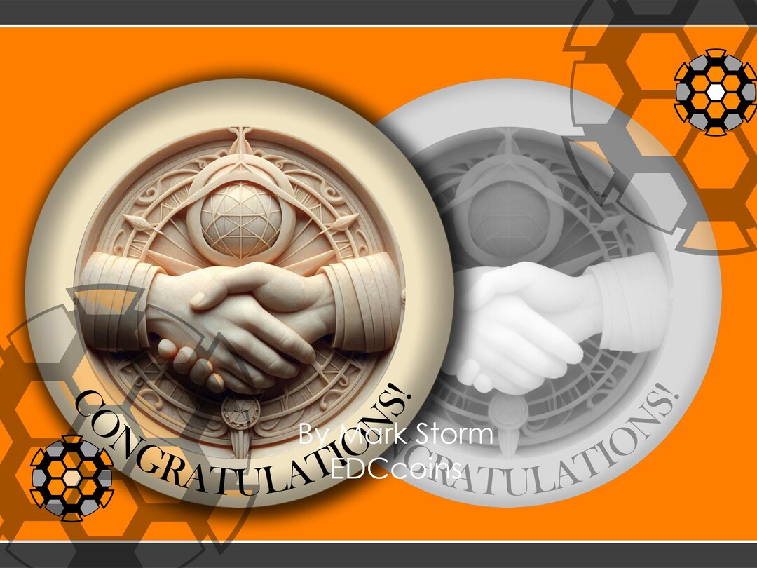 Congratulations Heightmap for 3d Laser Engraving | Coin File of ...