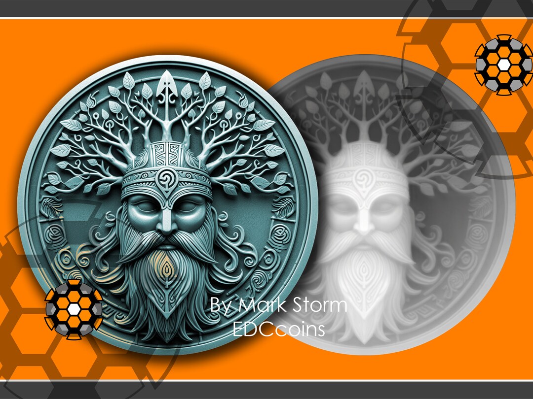 Digital Heightmap for 2.5D Fiber Laser Engraving | Viking Tree of Life ...