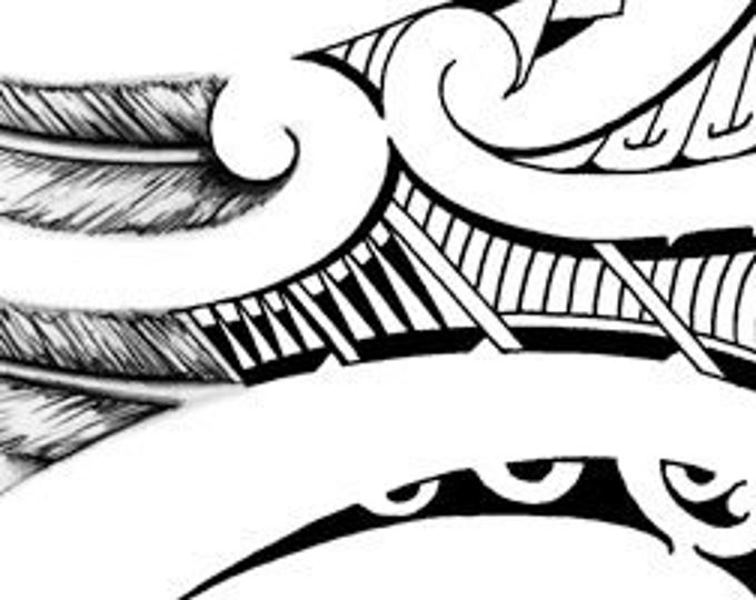 Tribal Face Temporary Fake Tattoo Sticker set of 2 - Etsy