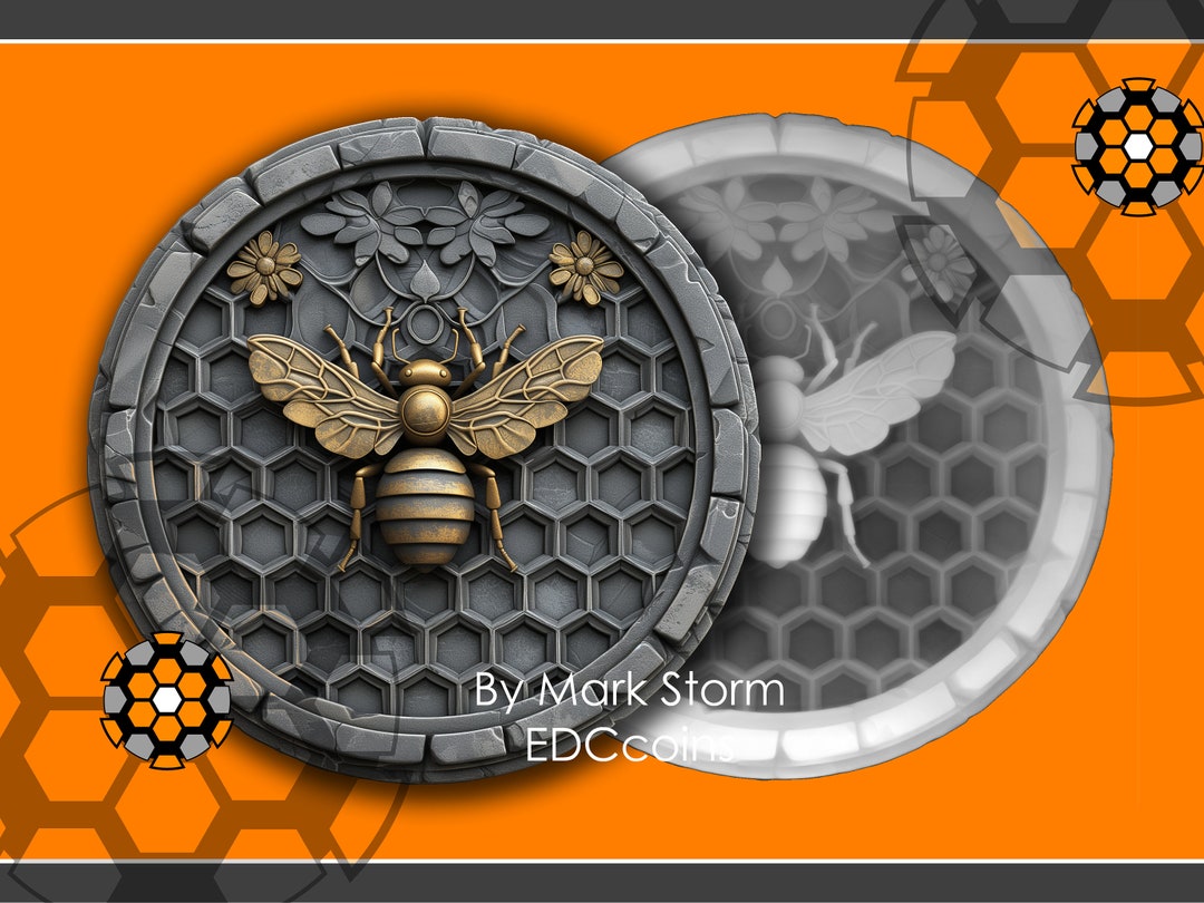 Beehive Design for 3d Laser Engraving With Height Map for Beekeeper ...