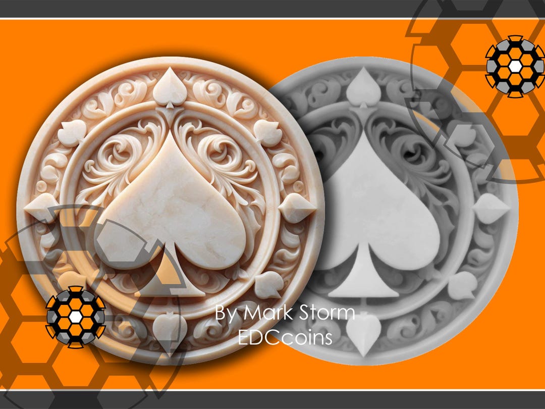 Spades / Club Design 3d Laser Engraving File | Digital Downloadable ...