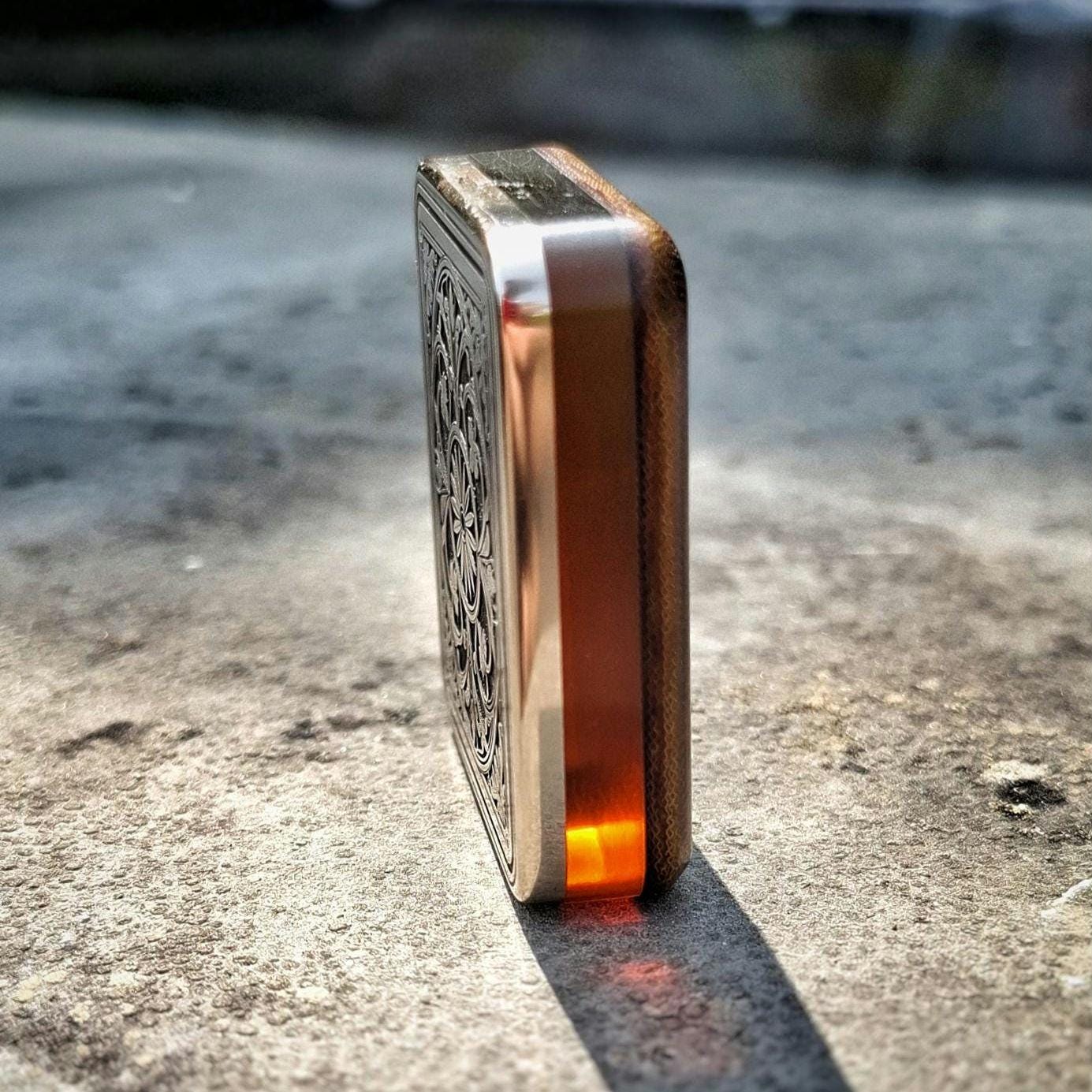 Luxury Brass + Ultem Worry Stone | Unique EDC Pocket Art | Laser ...