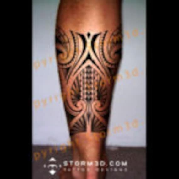 Maori Calf Tattoos Maori Leg Tattoo Stock Illustrations – 171 Maori