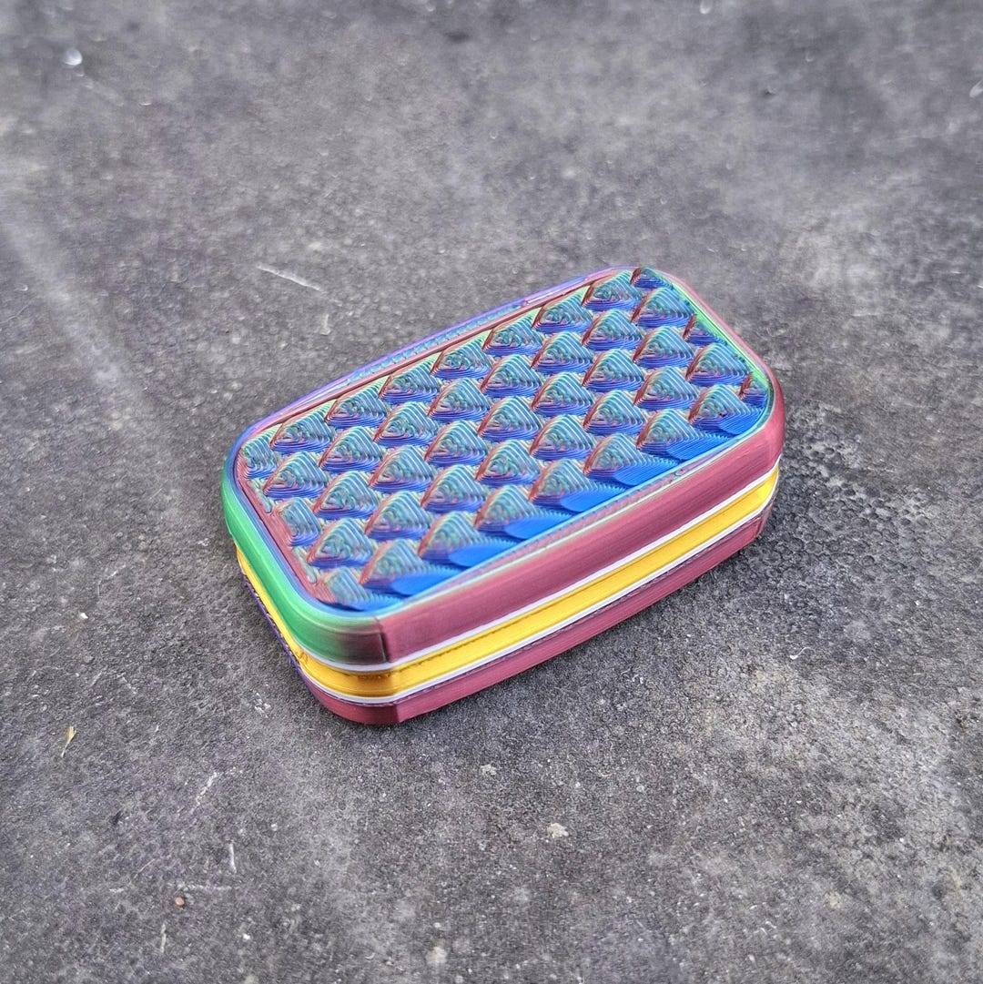 Blue/green/red Mech-x Viper| Modular Fidget Slider | Everyday Carry Art ...