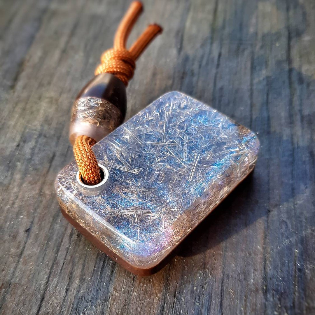 Glossy Edc Worry Stone / Soap Bar With Bronze Shavings Cast in ...
