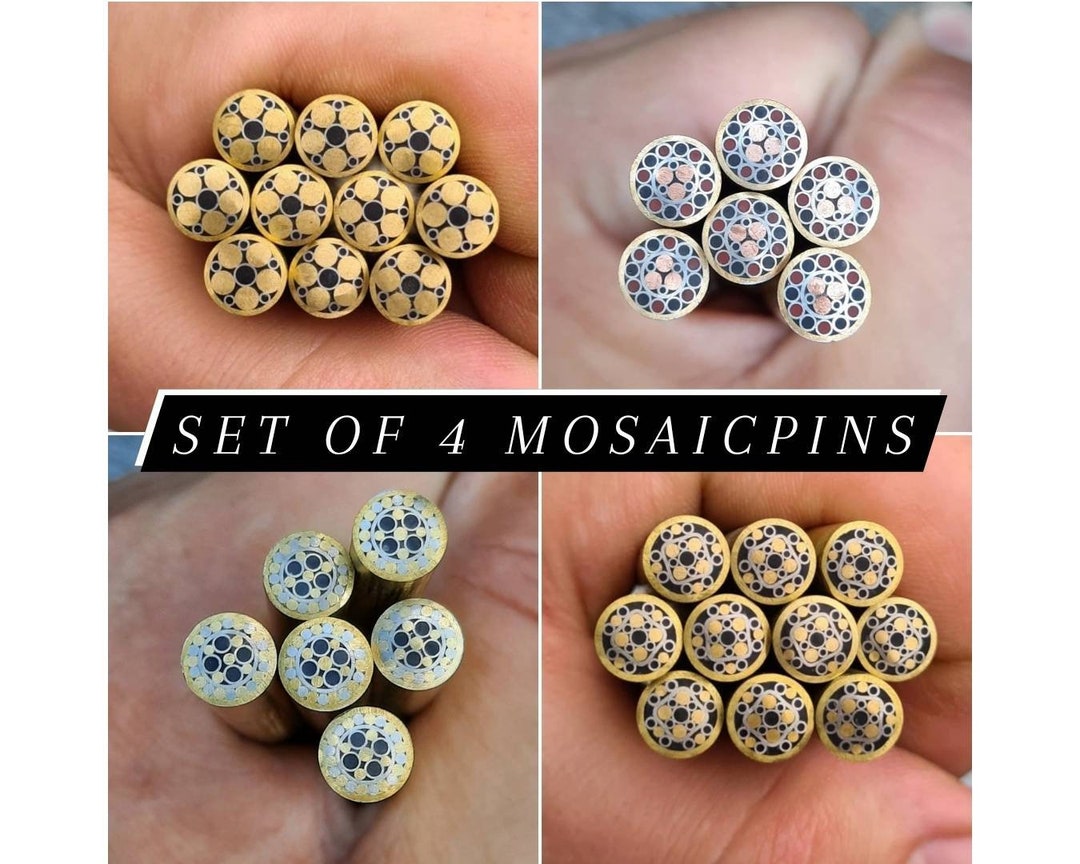 SET of 4 Mosaic Pins 8mm 5/16 Mosaic Knife Pins for Knifemaking Top ...