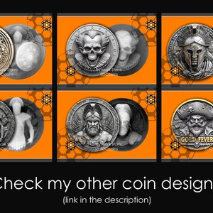 Martial Arts 3d Coin PNG File for Fiber Laser Engraving | Digital ...