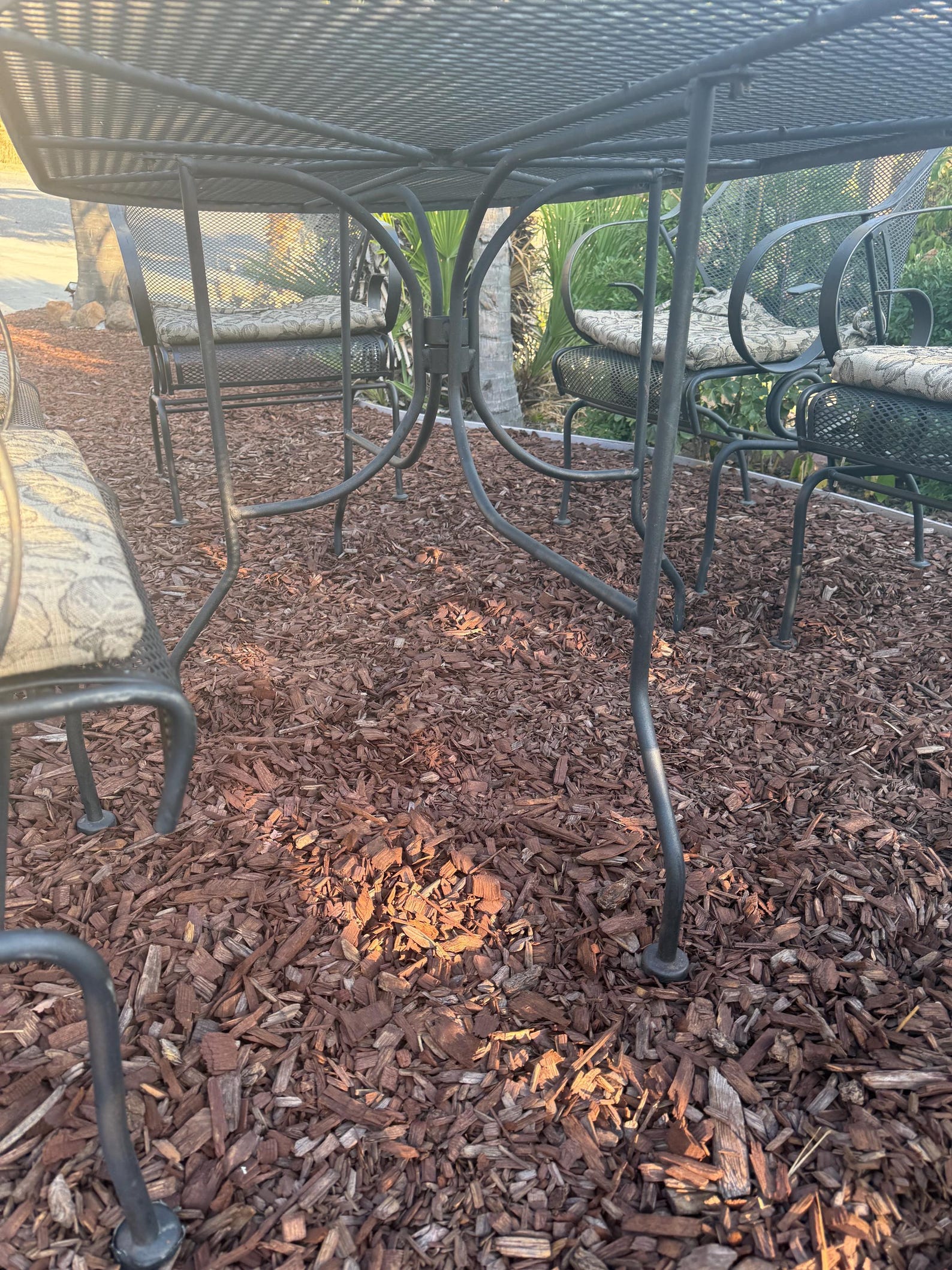 Vintage Wrought Iron Patio Furniture by Meadowcraft , Oval Table & 6 ...