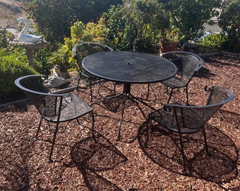 Mcm Iron Patio Chairs - Etsy