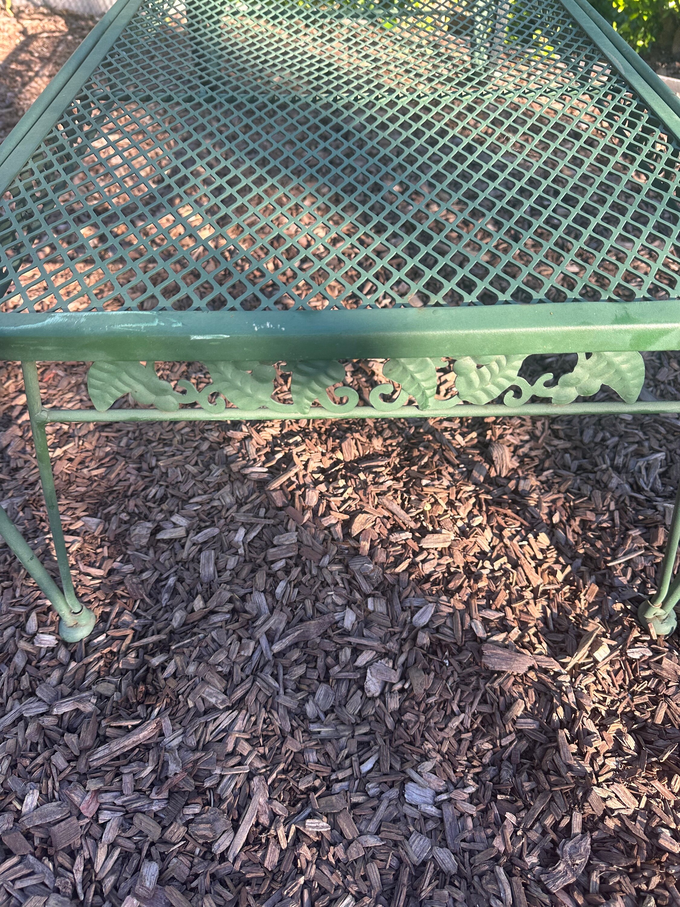 Vintage Chaise Lounge Chair With Grape and Leaf Design on the Sides ...