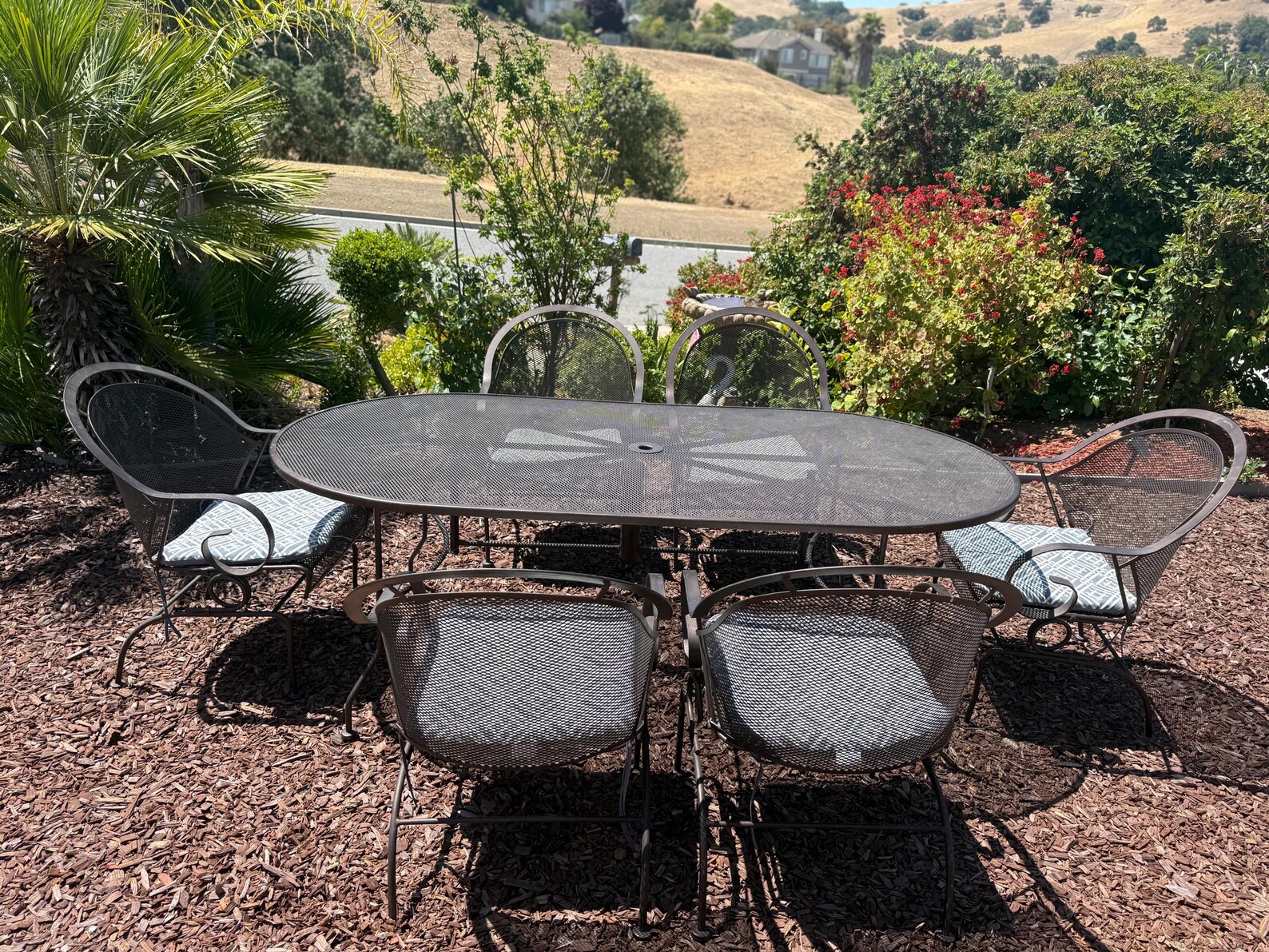 Vintage Wrought Iron Patio Furniture by Meadowcraft , Made of Wrought ...