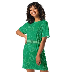 Disgust Costume 2XS - 6XL Inside Out Shift T-shirt Dress Dance Party ...