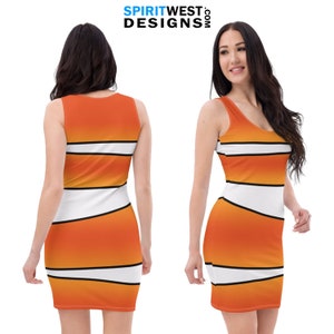 Clown Fish Costume Skater Dress or Fitted Bodycon Dress | Cosplay Nemo ...