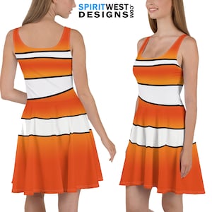 Clown Fish Costume Skater Dress or Fitted Bodycon Dress | Cosplay Nemo ...