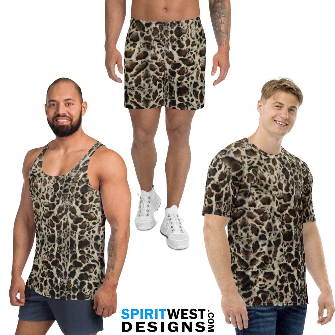 Men's Snake Skin Costume Reptile Lizard Print Cosplay Activewear ...