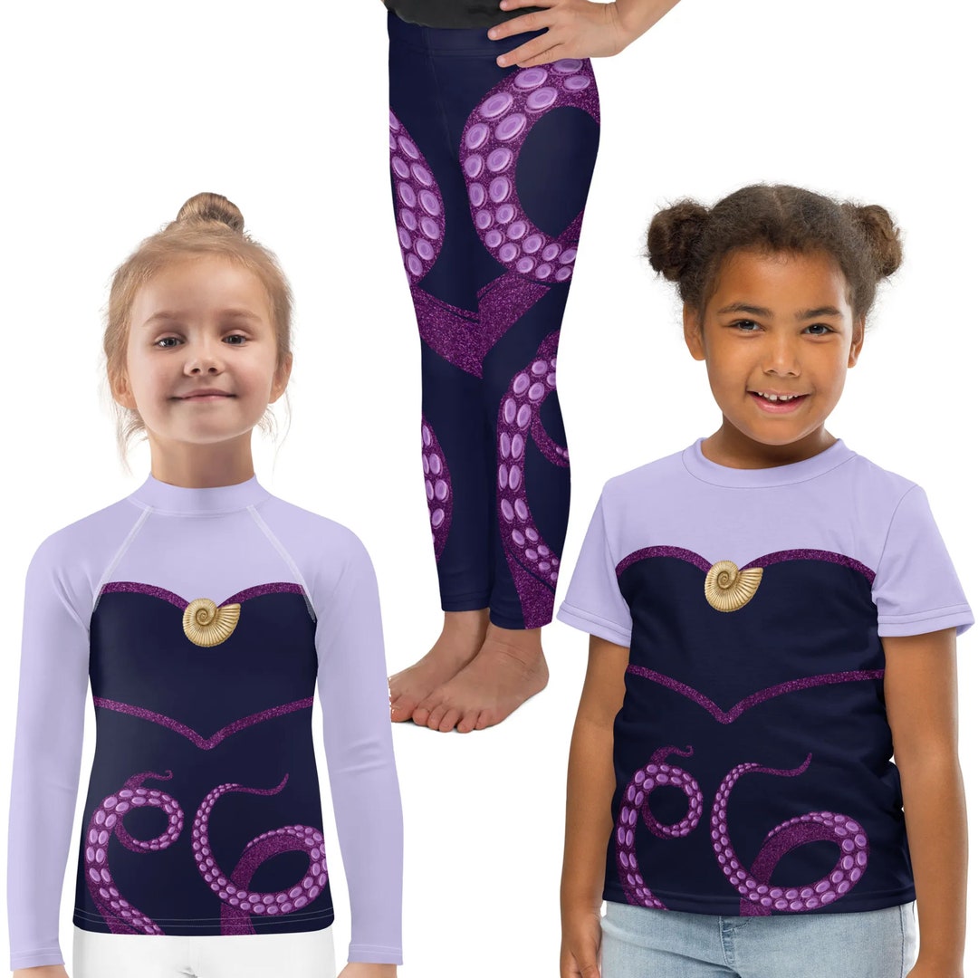 Kid's Ursula Costume Sea Witch Villain Octopus Bounding Cosplay ...