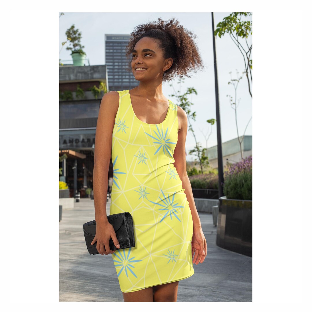 Joy Costume Inside Out Emotion Fitted Party Dress up Bodycon Yellow ...