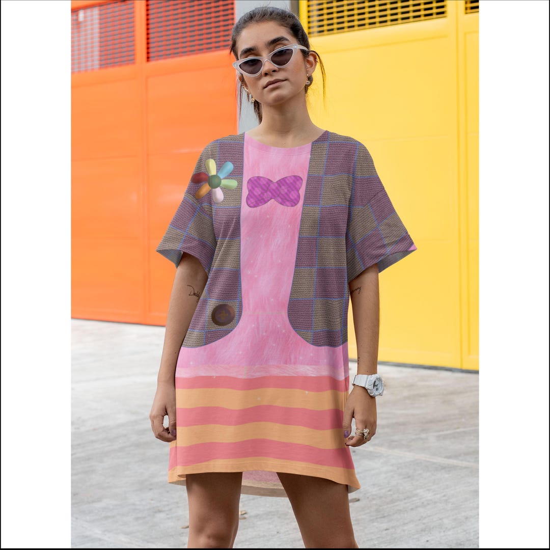 Bing Bong Costume 2XS - 6XL Inside Out Shift T-shirt Dress Dance Party ...