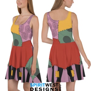 Nightmare Sally Costume Skater Bodycon Dress Nightmare Before Christmas ...
