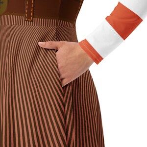 Anxiety Costume 2XS - 6XL Inside Out Emotion Midi Dress Long Sleeve ...