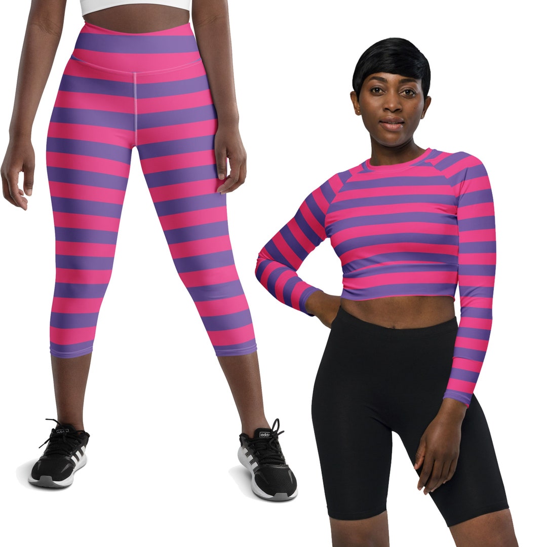 Pink Purple Stripes Costume Cheshire Cat Alice in Wonderland Halloween ...
