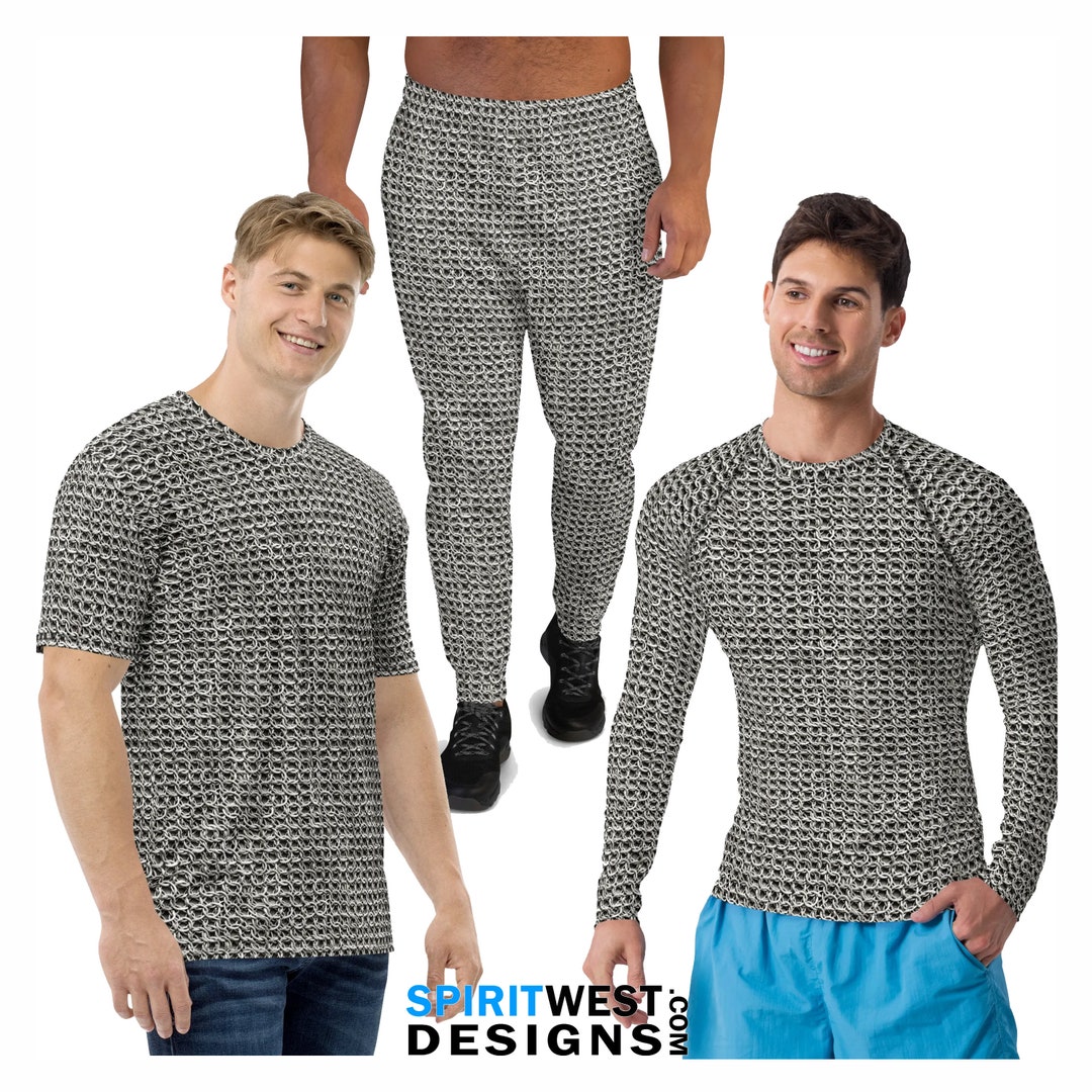 Chainmail Armor Costume Medieval Renaissance Metal Print Gothic Knight ...