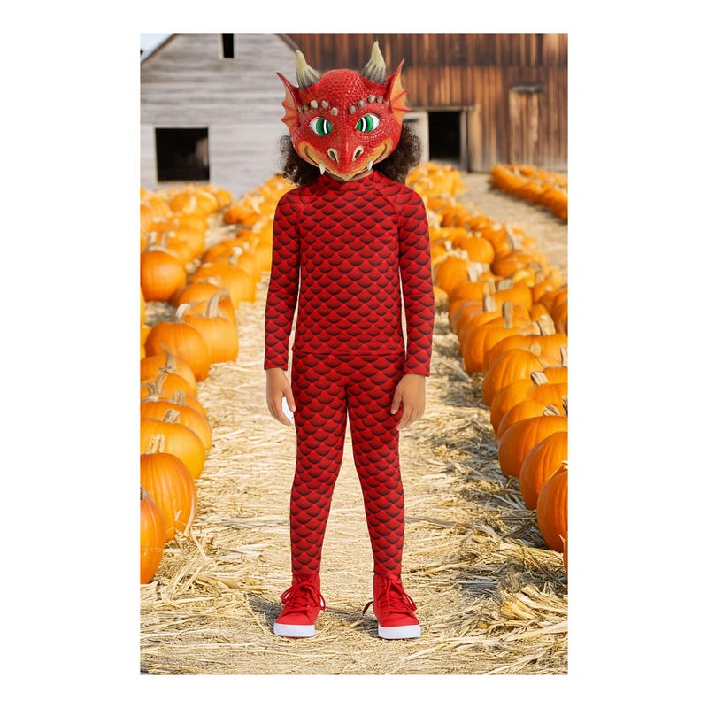 Red Fire Dragon Costume - Etsy