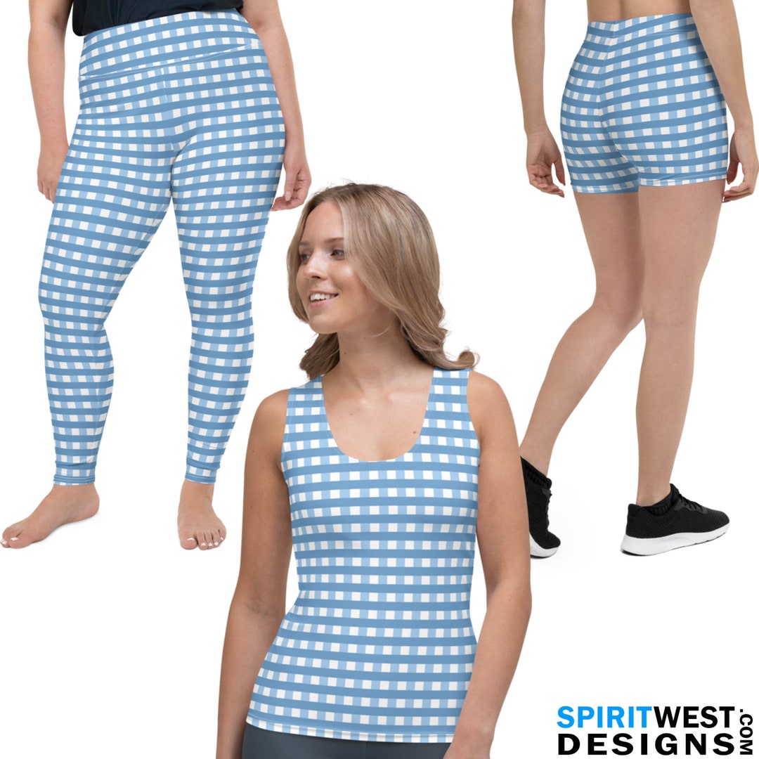 Blue Gingham Printed Dorothy Costume Checkered Cosplay Halloween Dance ...