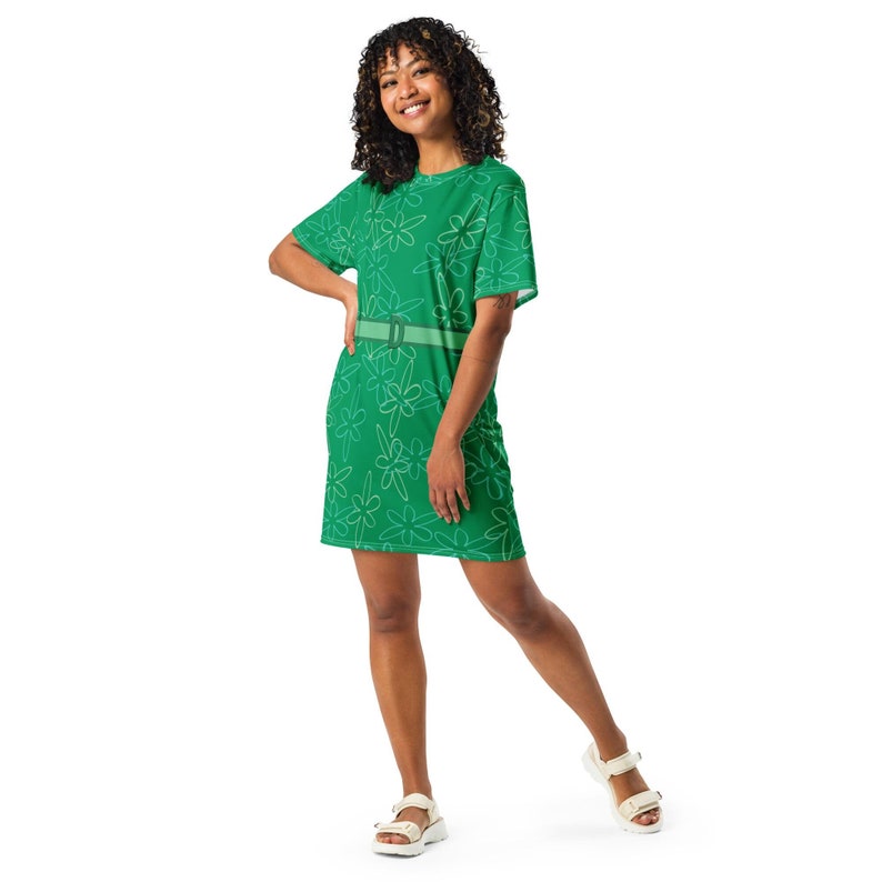 Disgust Costume 2XS - 6XL Inside Out Shift T-shirt Dress Dance Party ...