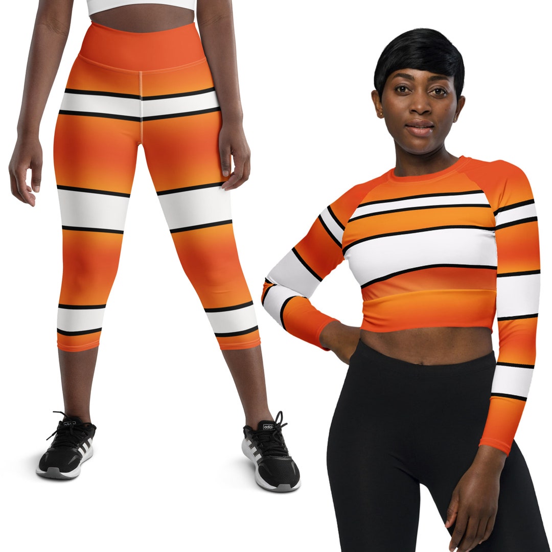 Clownfish Costume | Cosplay Nemo Fish Orange Stripes Running Dance ...