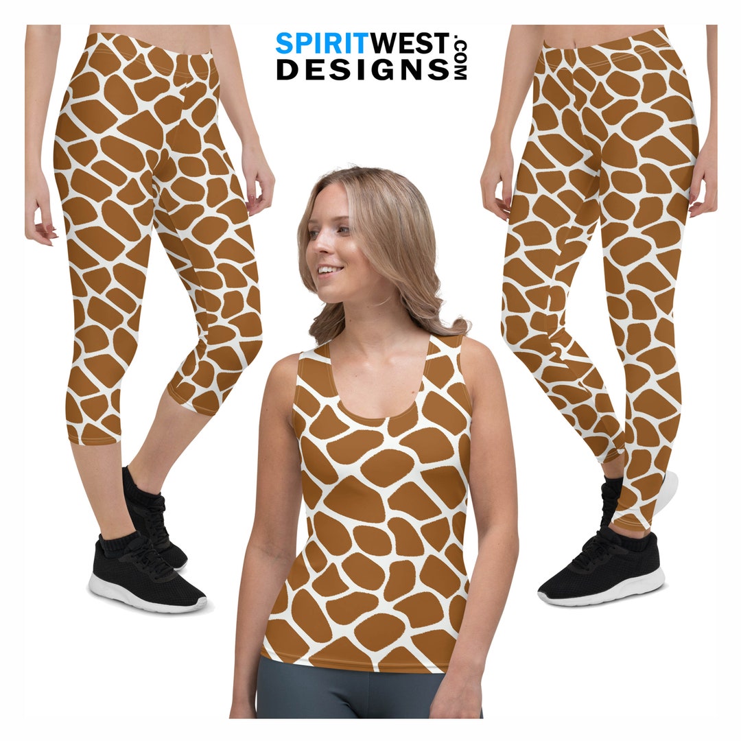 Giraffe Costume Animal Print Safari Spots Halloween Cosplay Running ...