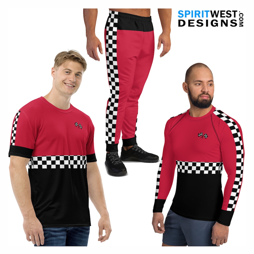 Men's Pit Crew Costume | Race Car Driver Costume Cosplay MMA Rashguard ...