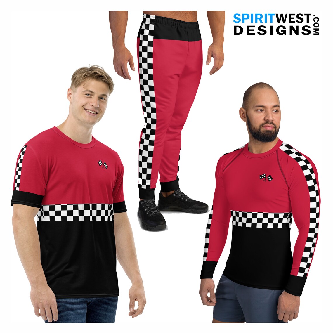 Men's Pit Crew Costume | Race Car Driver Costume Cosplay MMA Rashguard ...