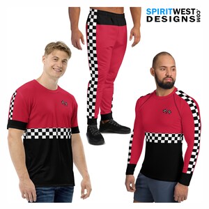Men's Pit Crew Costume | Race Car Driver Costume Cosplay MMA Rashguard ...