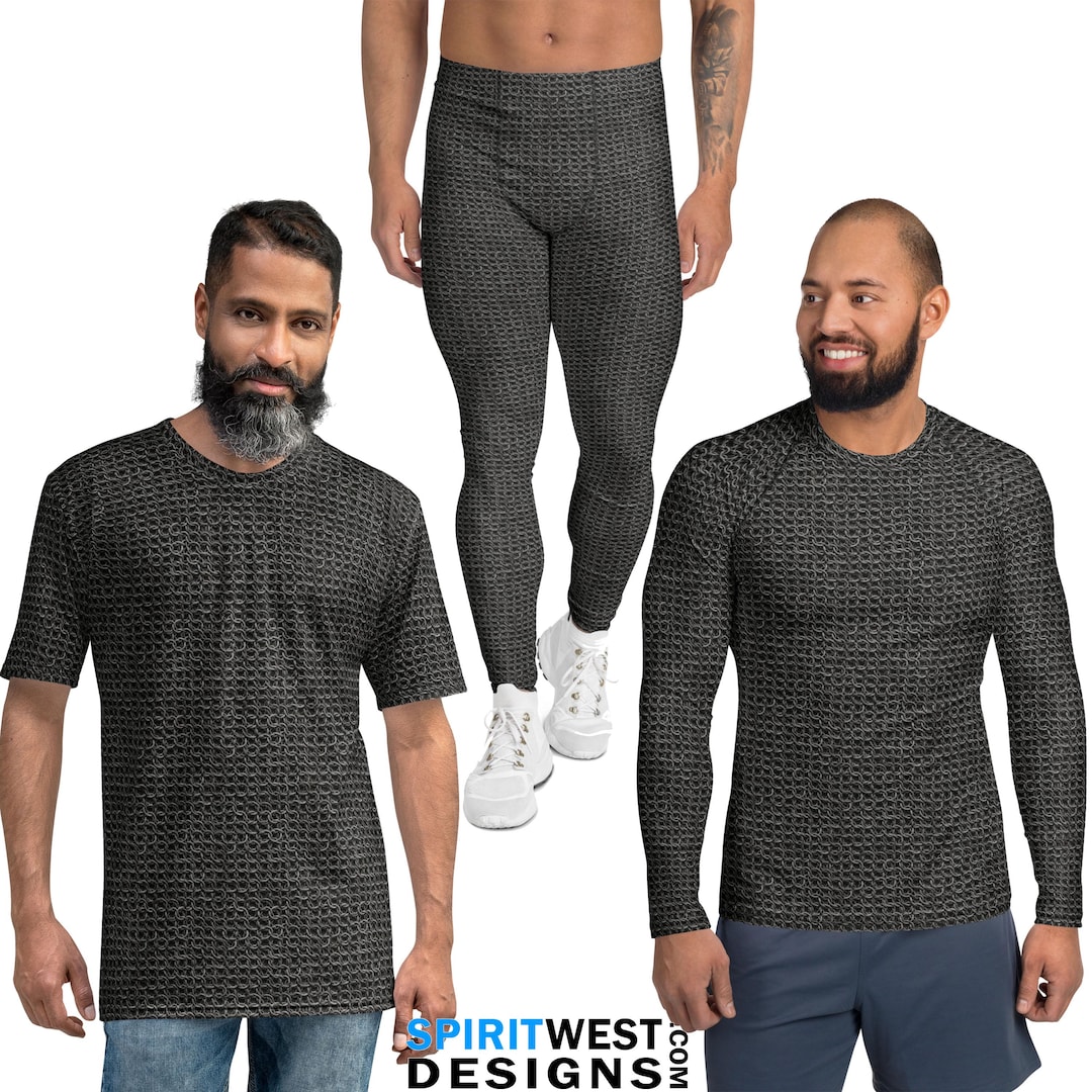 Chainmail Armor Costume Medieval Renaissance Metal Print Gothic Knight ...