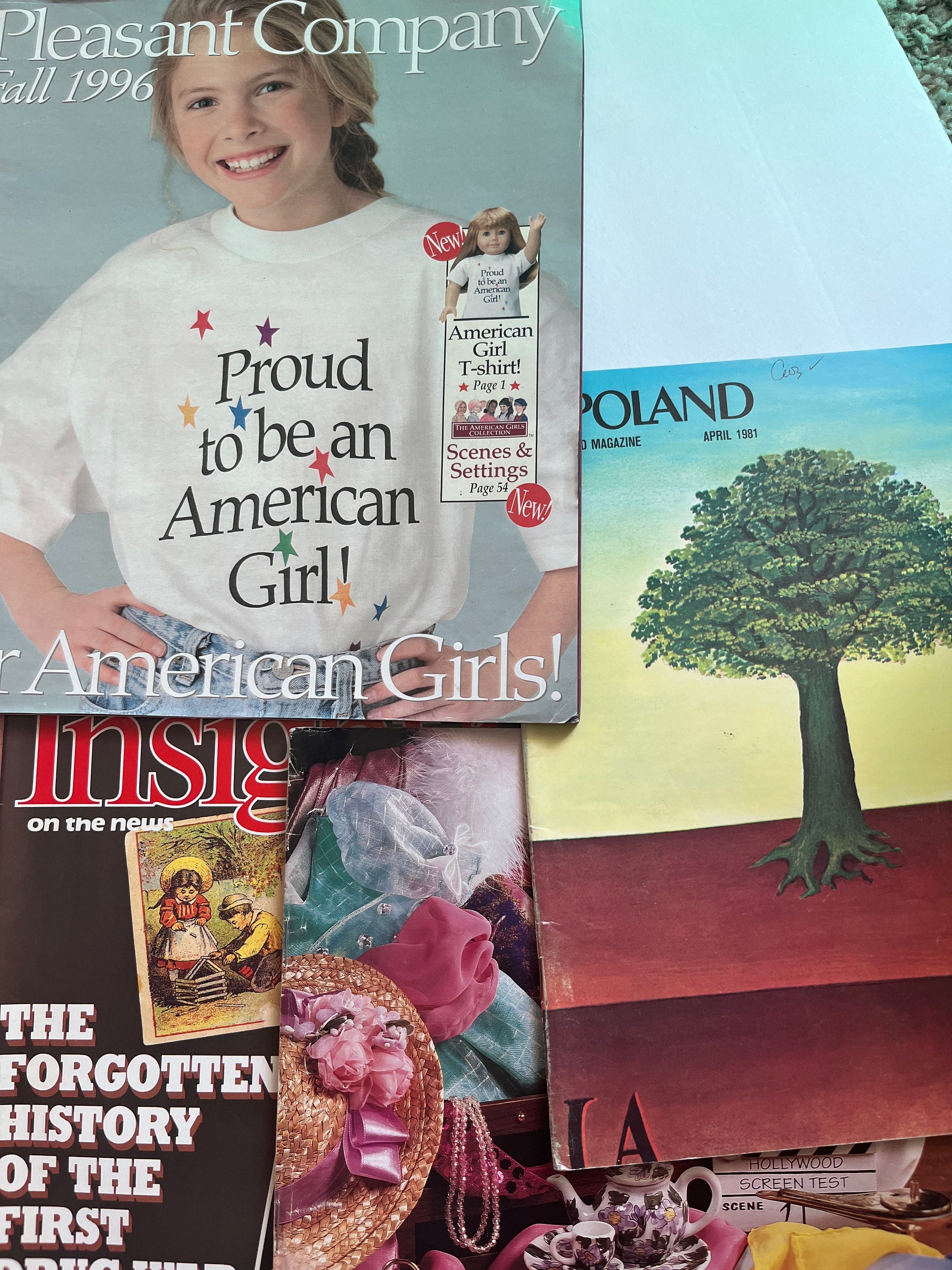 Lot of 5 L Vintage Magazines 1980s-1990s random Assortment Vision Board ...