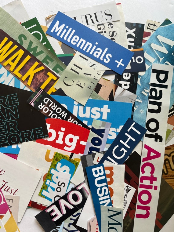 Random Words Collage