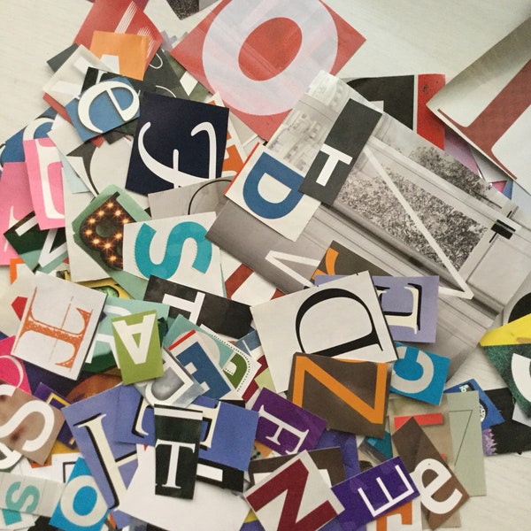 Magazine Letters - Etsy