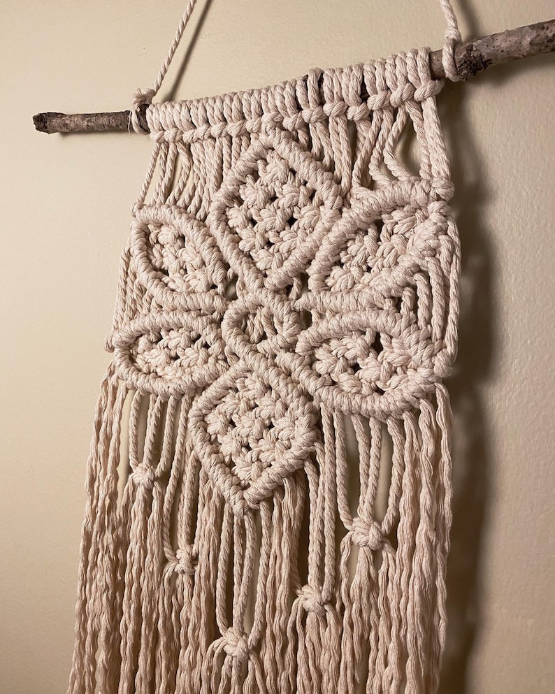Handmade Macrame Flower Wall Hanging - Etsy