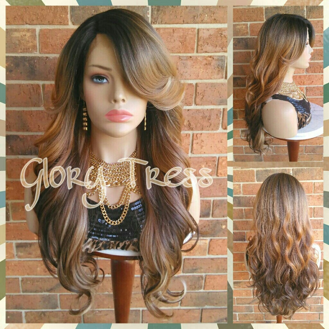 Lace Front Wig, Ombre Blonde Wig, Wigs, Glory Tress, Ombre Wig, Wedding ...