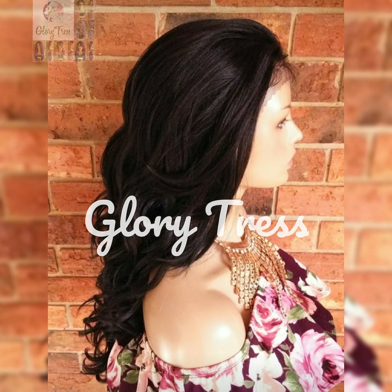 ON SALE // Curly Lace Front Wig Wigs Long Glamorous Wig - Etsy
