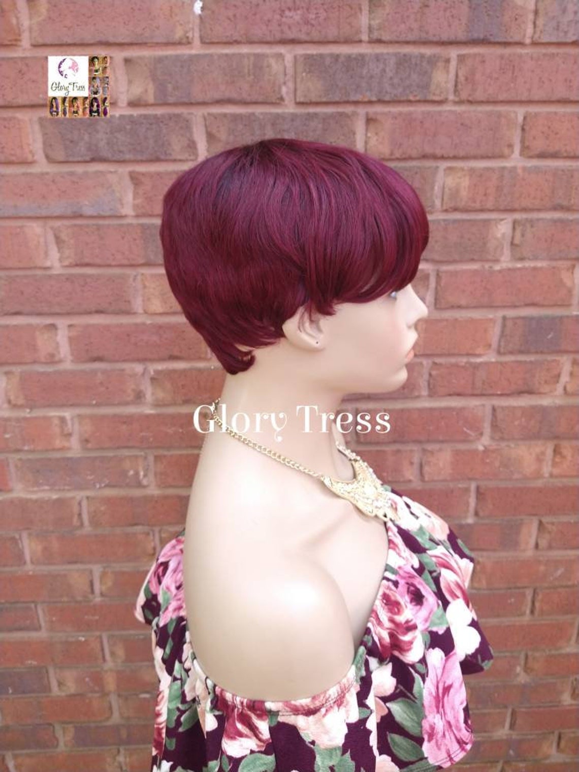Short Razor Cut Wig Full Cap Wig Pixie Cut 100% Human Hair | Etsy