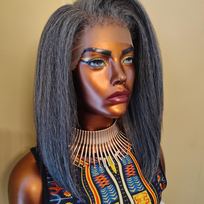 Lace Front Light Gray Wig - Etsy