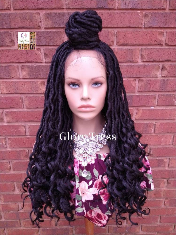 Lace Front Wig Dreadlock Wig Glory Tress Goddess Locks Etsy