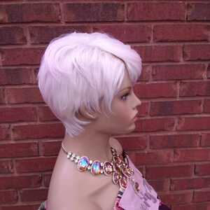 Pink Pixie Cut Wig | Full Cap Wig With Bangs | Glory Tress Wigs | Baby ...