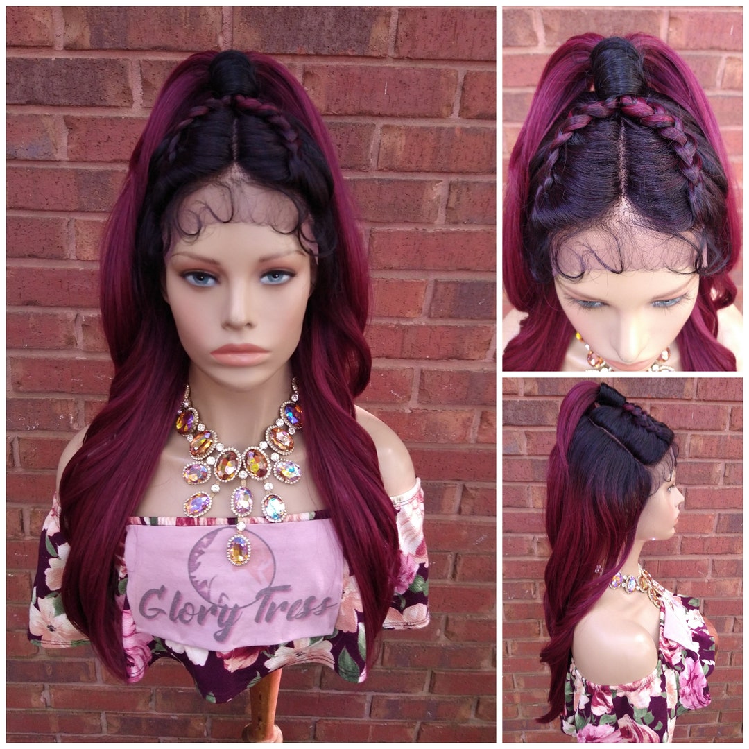 Wavy Lace Front Wig for Women Ponytail Wig Glory Tress Wigs Braided Wig ...