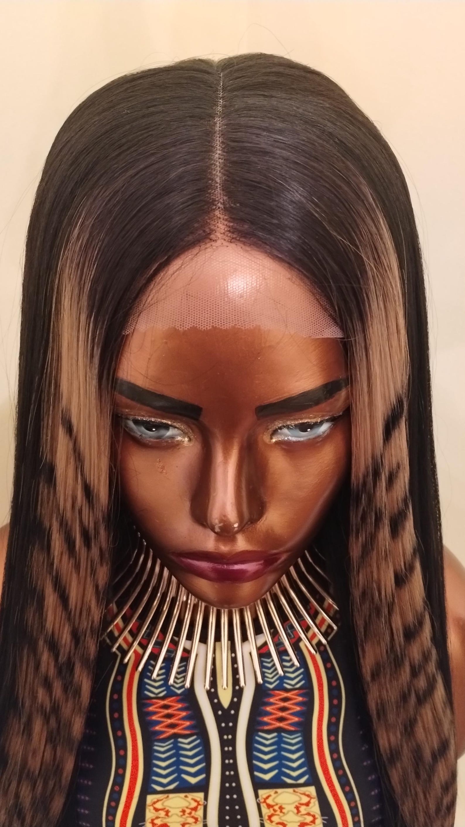 Brown and Black Animal Print Lace Front Wig | Straight Hd Lace Wig for ...